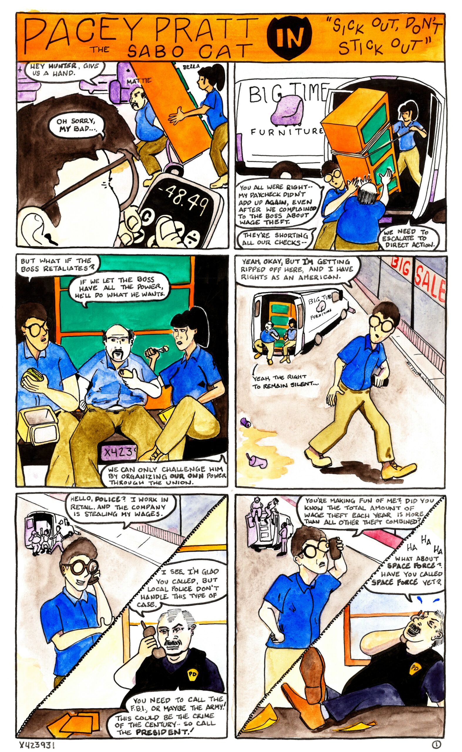 Cartoon: Sick Out, Don’t Stick Out – Industrial Worker